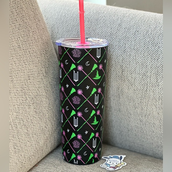 Dining | Wicked Movie Elphaba Black Tumbler Cup With Straw Regal ...